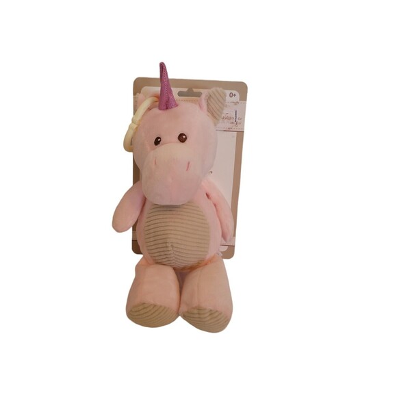 Kellytoy | Toys | Kellytoy Kellybaby Baby Pink Unicorn Pram Plush Toy ...